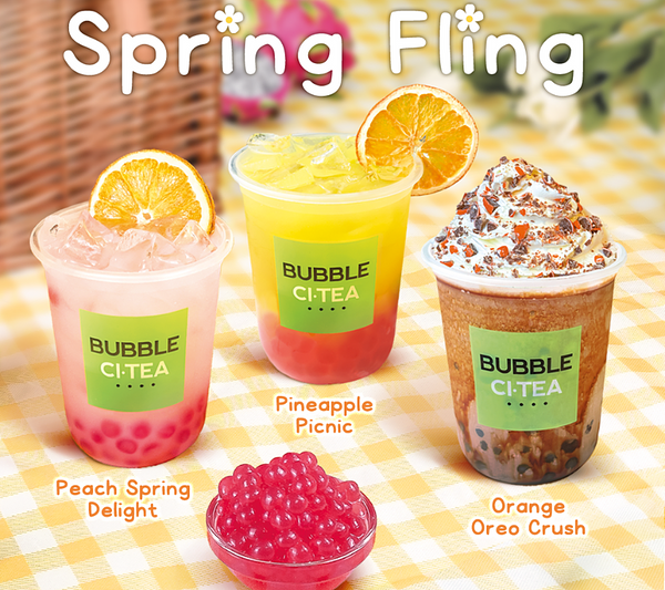 Spring Fling Series at Bubble Ci Tea | Frenchgate Shopping Centre